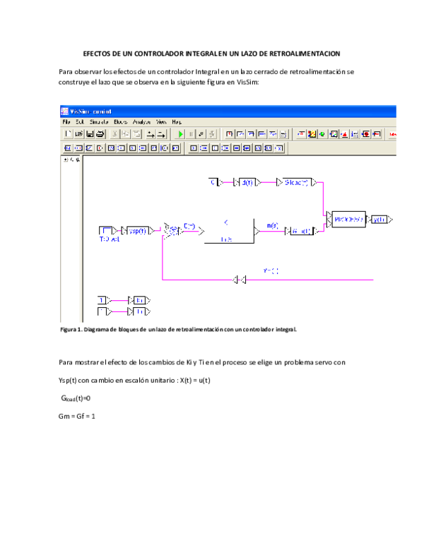 (PDF) EFECTOS DE UN CONTROLADOR INTEGRAL EN UN LAZO DE RETROALIMENTACION