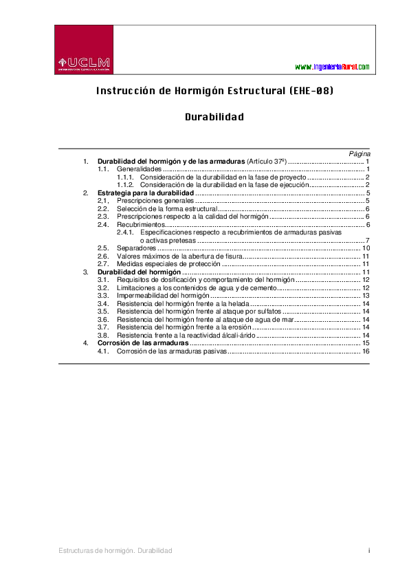 (PDF) Instrucción de Hormigón Estructural (EHE-08