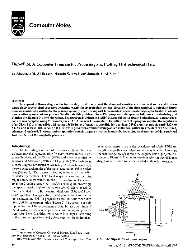 (PDF) Durov Plot: A Computer Program for Processing and Plotting ...