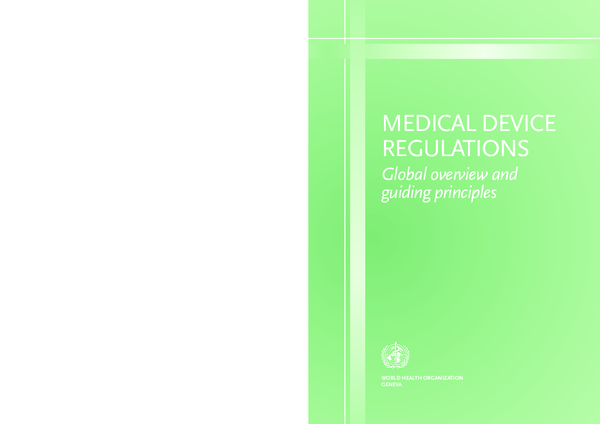 (PDF) Medical Device Regulations - World Health Organization