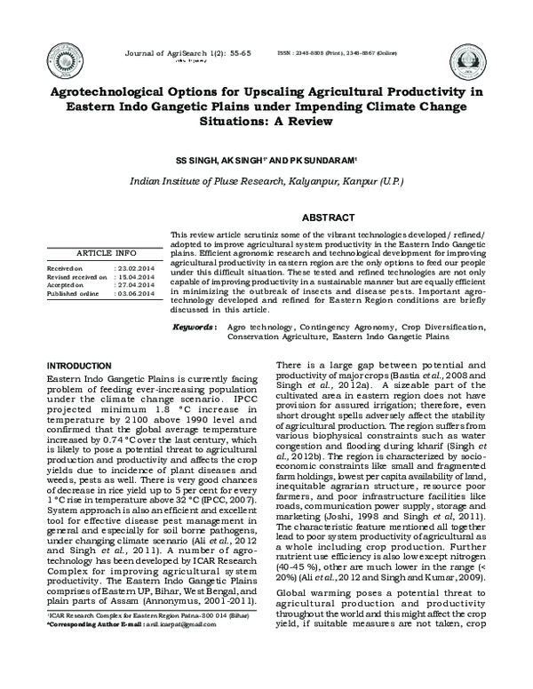 (PDF) Beushening: A Traditional Method of Rice Crop Establishment in ...