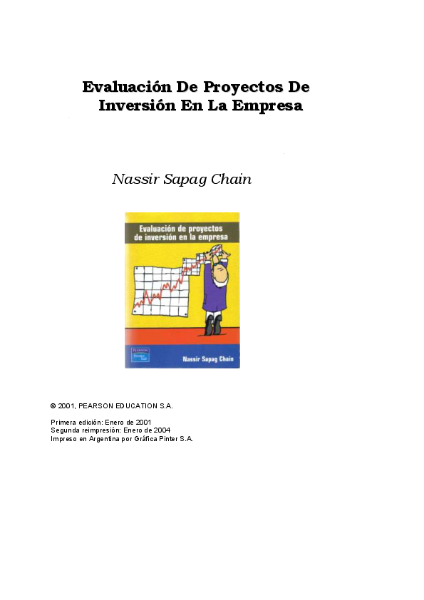 (PDF) Evaluacion-de-Proyectos-de-Inversion-En-La-Empresa-Sapag-Chain-Nassir | Benito Felipe ...