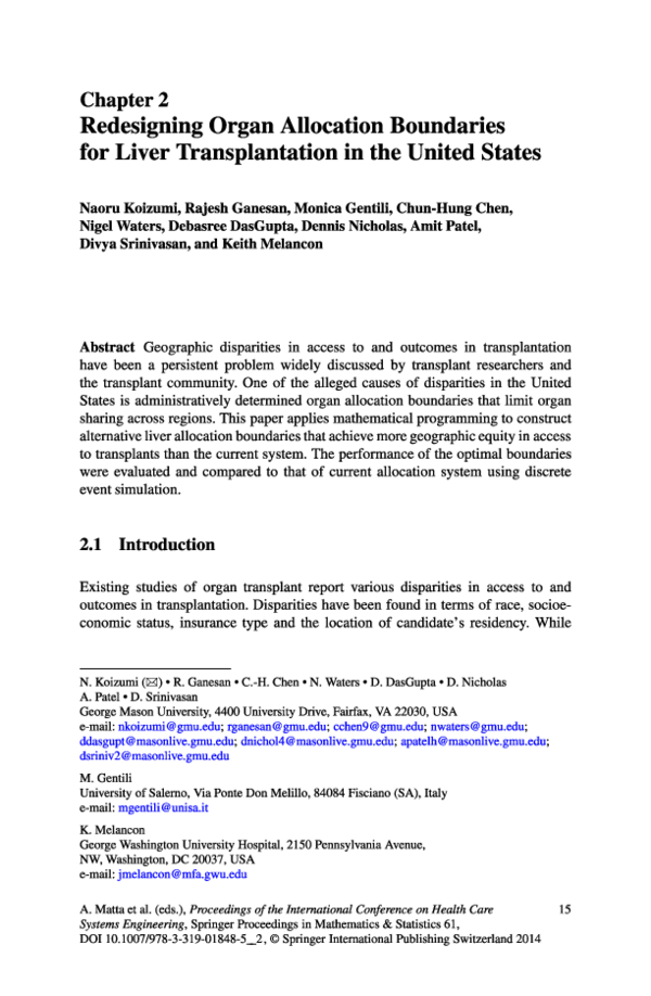 (PDF) Redesigning Organ Allocation Boundaries for Liver Transplantation ...