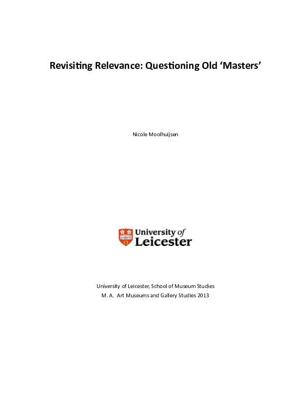 (PDF) Dissertation Abstract and Index (Revisiting Relevance ...