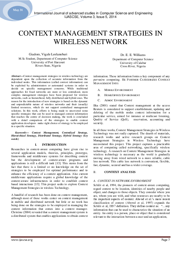 (PDF) Context Management