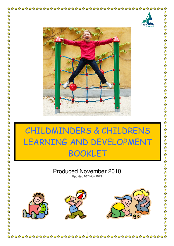 (PDF) Childmindersand Childrens Learning Development Booklet