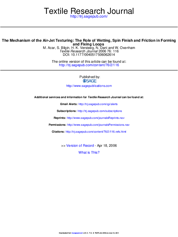 (PDF) Airjet texturing