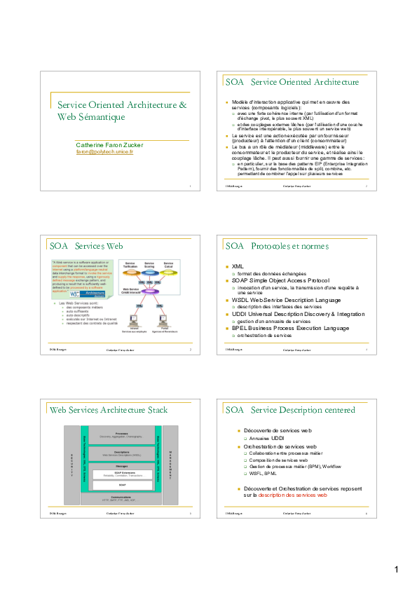 (PDF) Service Oriented Architecture & Web Sémantique SOA Service Oriented Architecture SOA ...