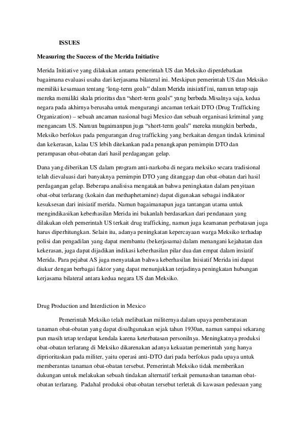 (DOC) Merida Initiative