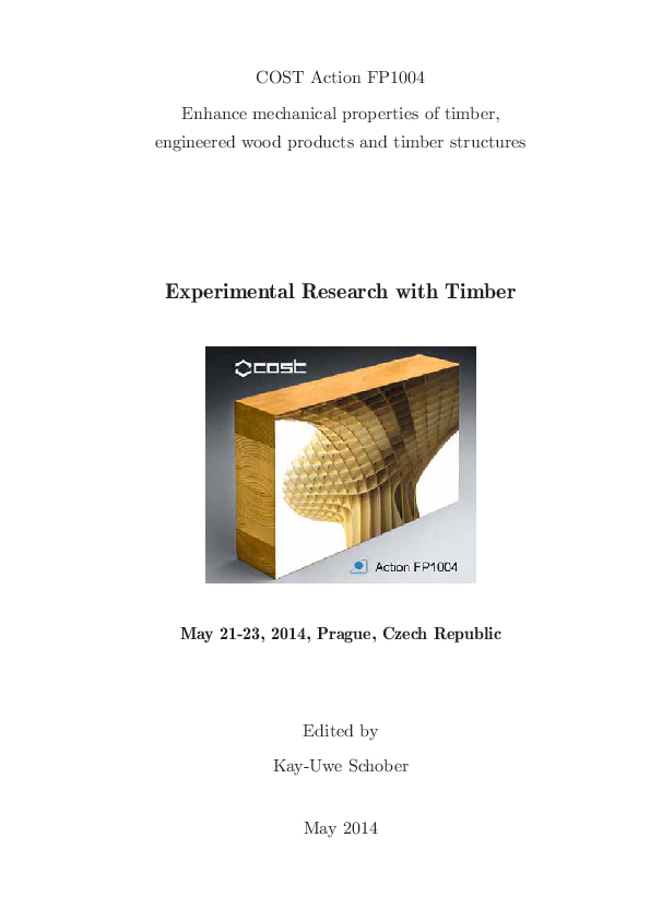 (PDF) COST Action FP1004 Experimental Research with Timber In-plane ...