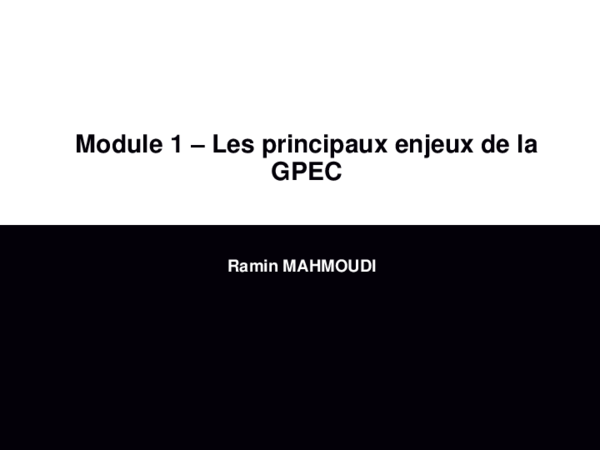 les enjeux de la gpec