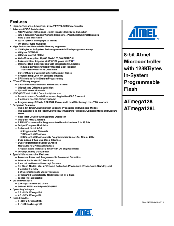 (PDF) Atmega128
