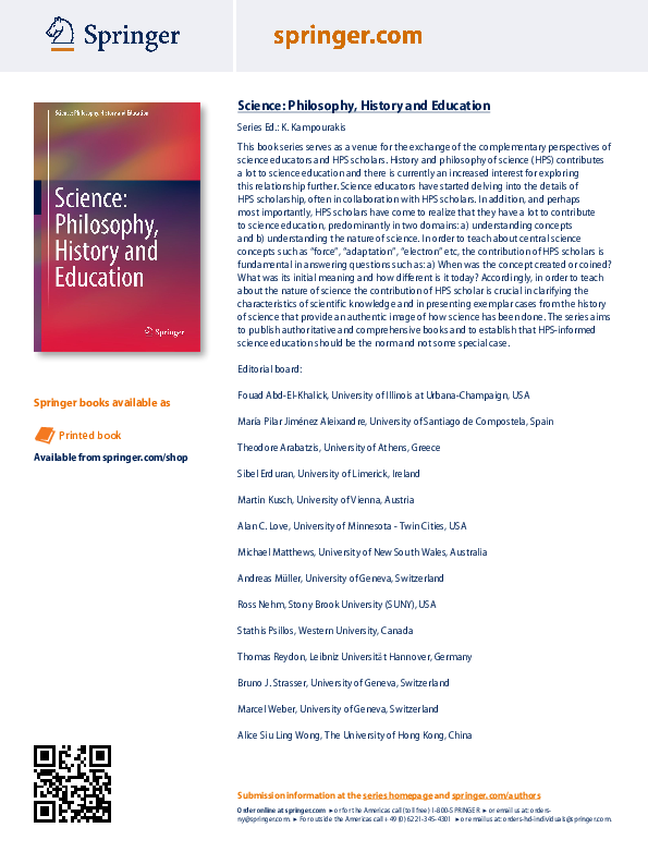 (PDF) Science: Philosophy, History and Education