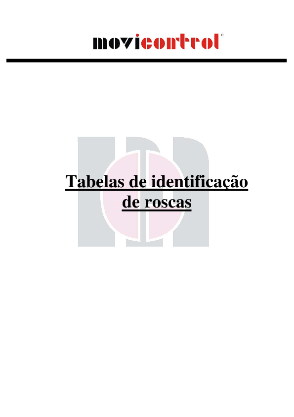 (PDF) Tabelas identificacao roscas