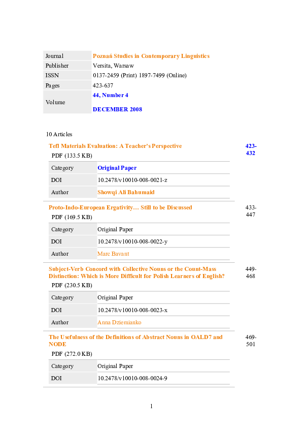 (DOC) Tefl Materials Evaluation: A Teacher's Perspective | Showqi ...