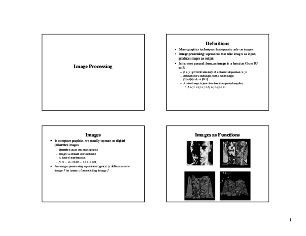 (PDF) Imageprocessing