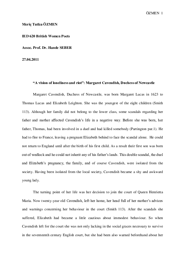 (DOC) Atomic Poems by Cavendish