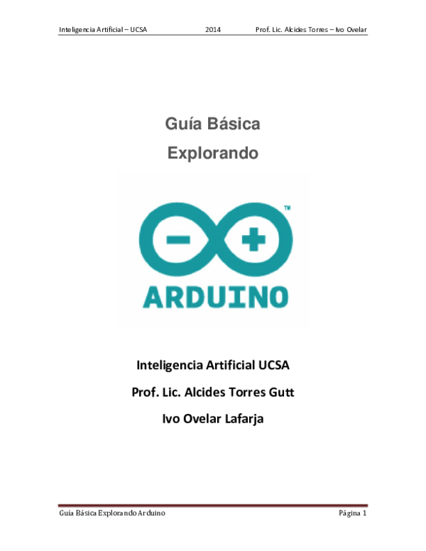 (PDF) Guía Básica Arduino IA UCSA