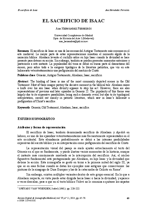 El sacrificio de Isaac