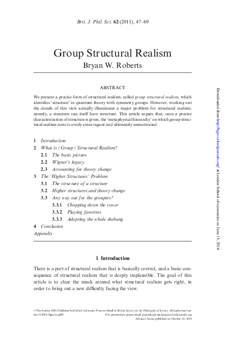 (PDF) Group Structural Realism