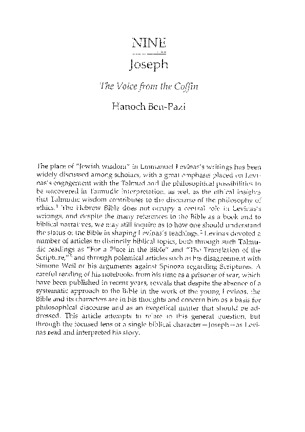 (PDF) Joseph: The Voice from the Coffin [Eng.]