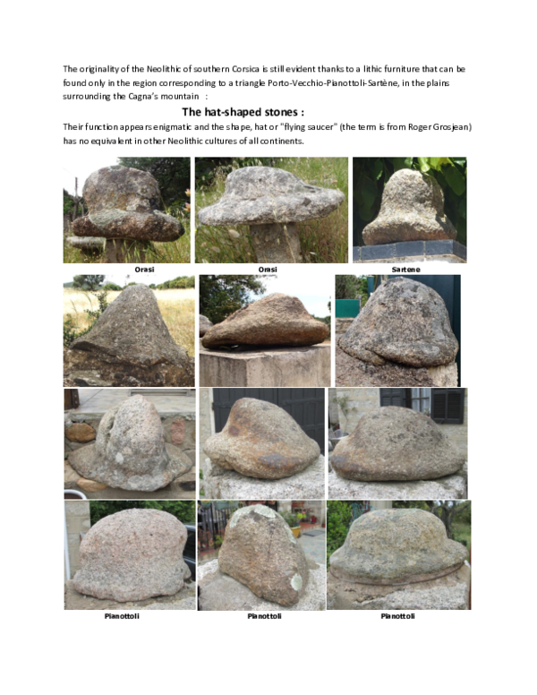 (PDF) Baldaravita's hat-shaped stones Neolithic cults and symbols ...