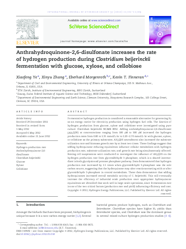 (PDF) Anthrahydroquinone-2, 6-disulfonate increases the rate of ...