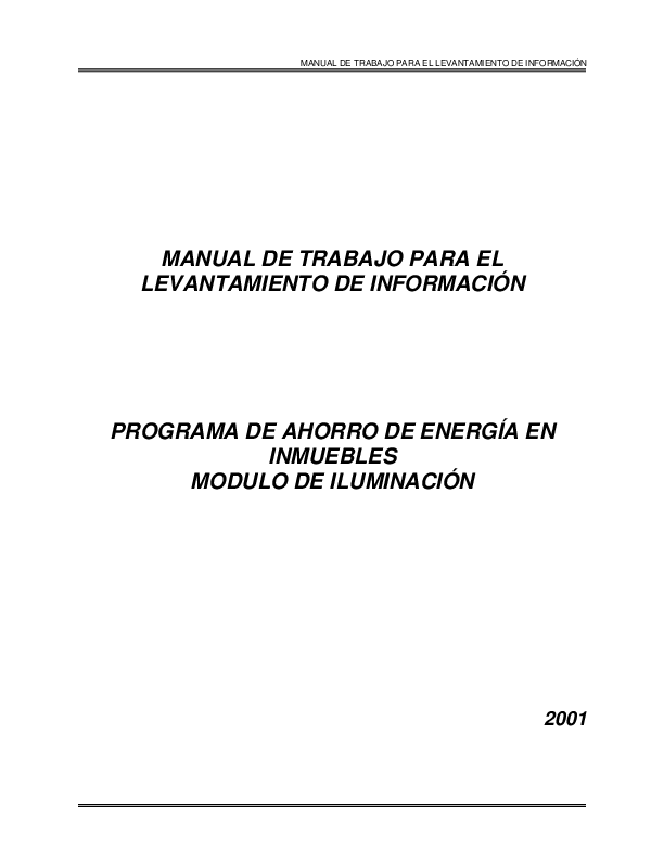 (PDF) MANUAL DE TRABAJO PARA EL LEVANTAMIENTO DE INFORMACIÓN