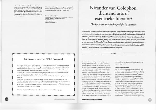 (PDF) Nicander van Colophon: dichtend arts of excentrieke literator ...