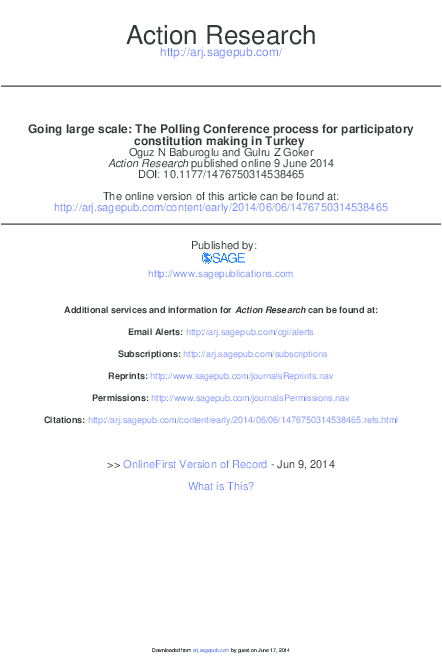 (PDF) Going large-scale: The Polling Conference process for ...