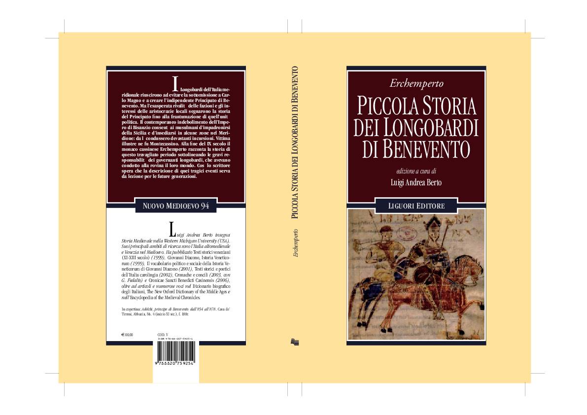 (PDF) Erchemperto, Piccola Storia dei Longobardi di Benevento ...