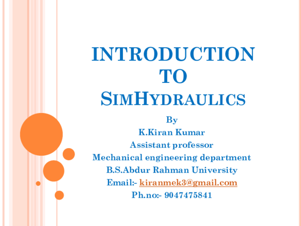(PDF) USING SIM HYDRAULICS FOR SIMULATING MECHATRONIC SYSTEMS