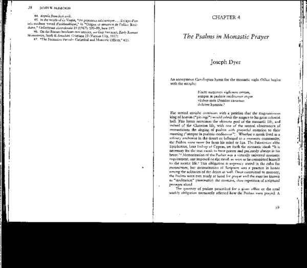 (PDF) The Psalms in Monastic Prayer