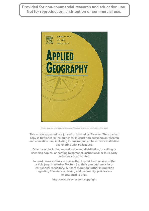 (PDF) Inverse modelling applied geography