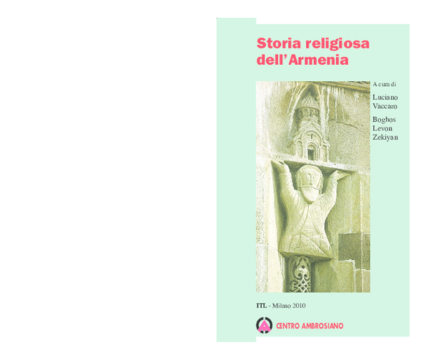 (PDF) Hratch Tchingirian, "Il catholicos e le sedi gerarchiche della ...