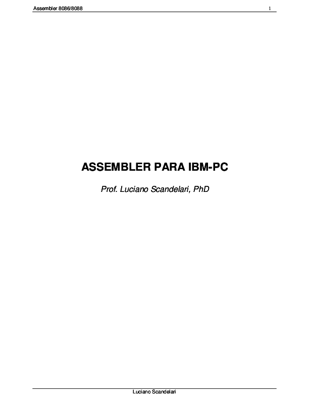 (PDF) Assembler 8086/8088 1 ASSEMBLER PARA IBM-PC