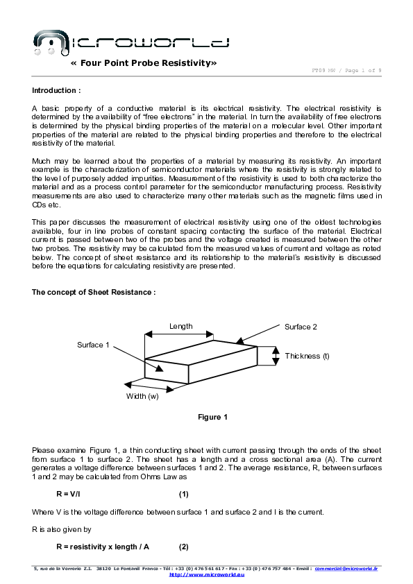 (PDF) 4PP resistivity