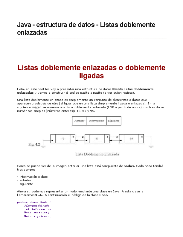 (DOC) Java - estructura de datos