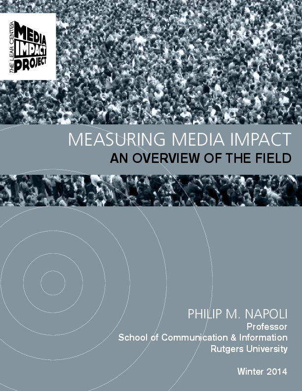(PDF) Measuring Media Impact: An Overview of the Field