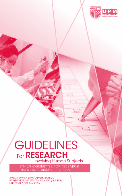 (PDF) GUIDELINES FOR RESEARCH INVOLVING HUMAN SUBJECTS i GUIDELINES FOR ...