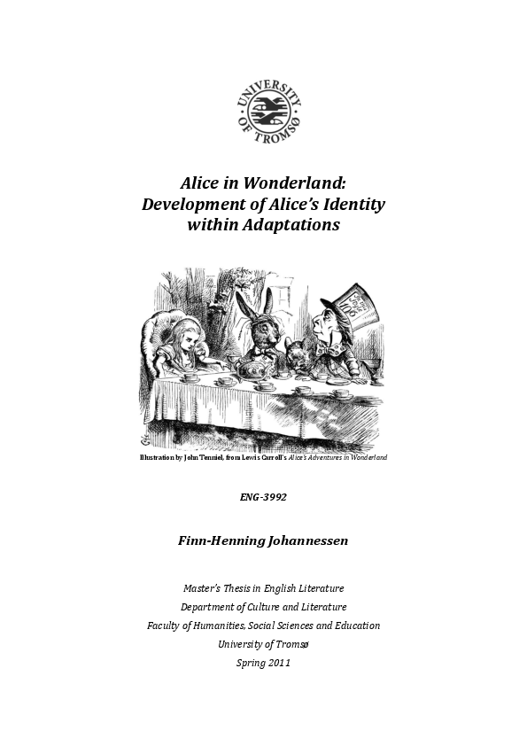 (PDF) Alice in Wonderland: Development of Alice's Identity within ...