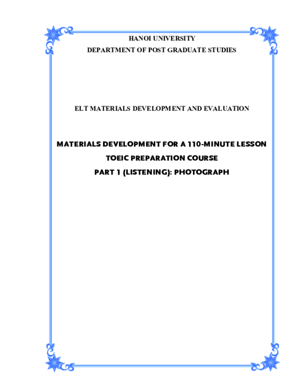 (DOC) Sample ELT paper ML