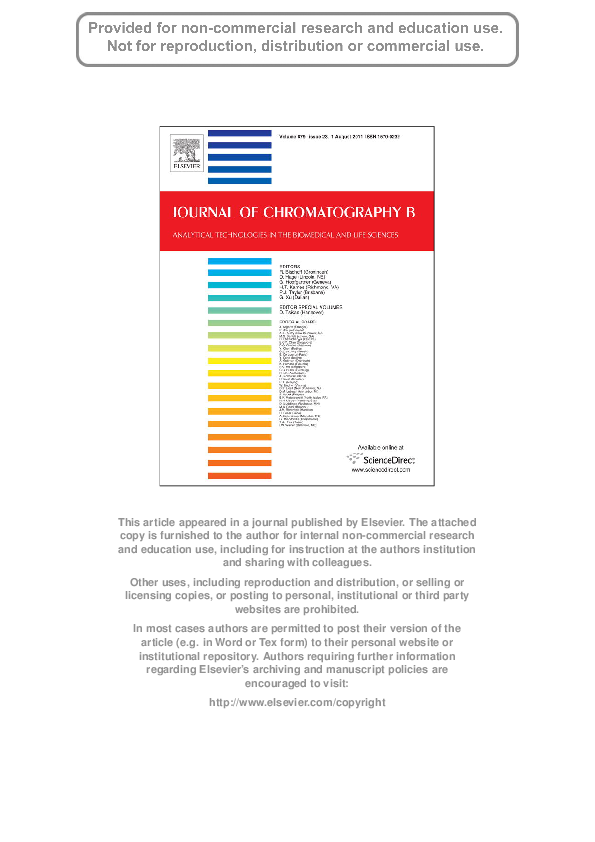 (PDF) Development and validation of a selective and sensitive LC-MS/MS method for determination ...