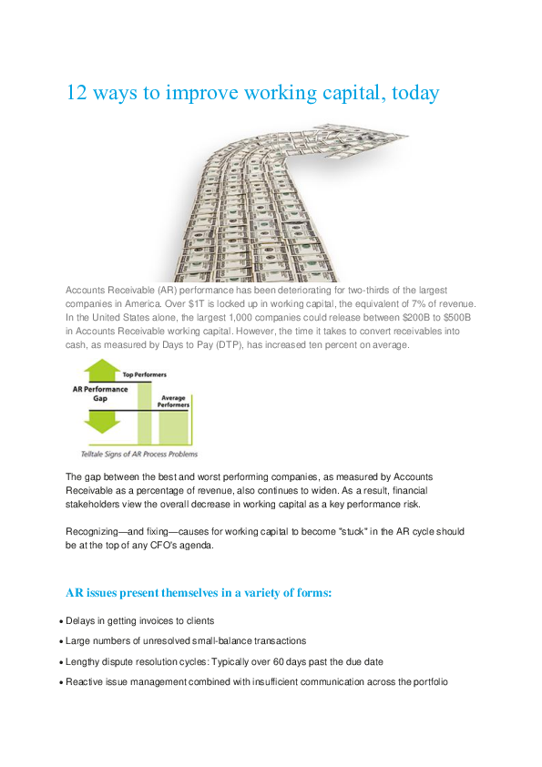 (DOC) 2 ways to improve working capital, today