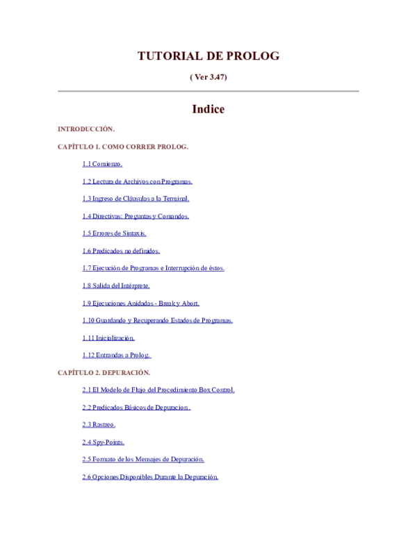 (DOC) TUTORIAL DE PROLOG