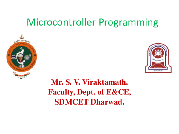 (PPT) Assembly 8051 programming-1