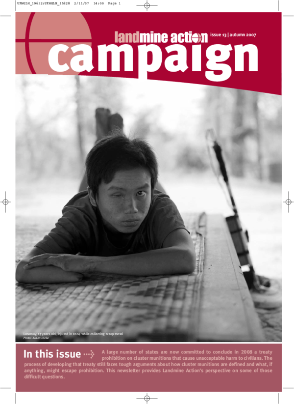 (PDF) Campaign newsletter (Issue 13), four articles: Cluster munitions ...