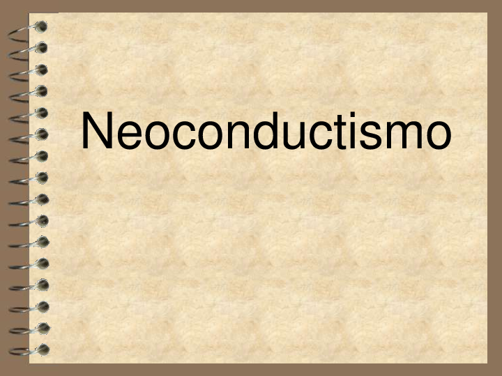 (PDF) Neoconductismo
