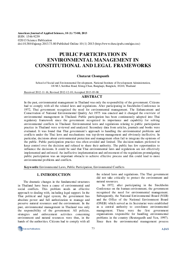 (PDF) constitutional and legal framework