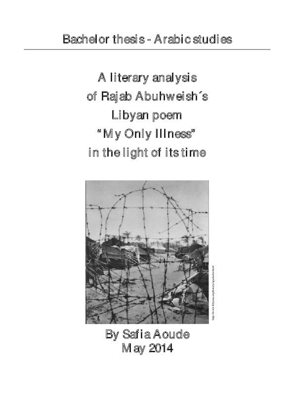 (PDF) A literary analysis of Rajab Abuhweish´s Libyan poem “My Only ...